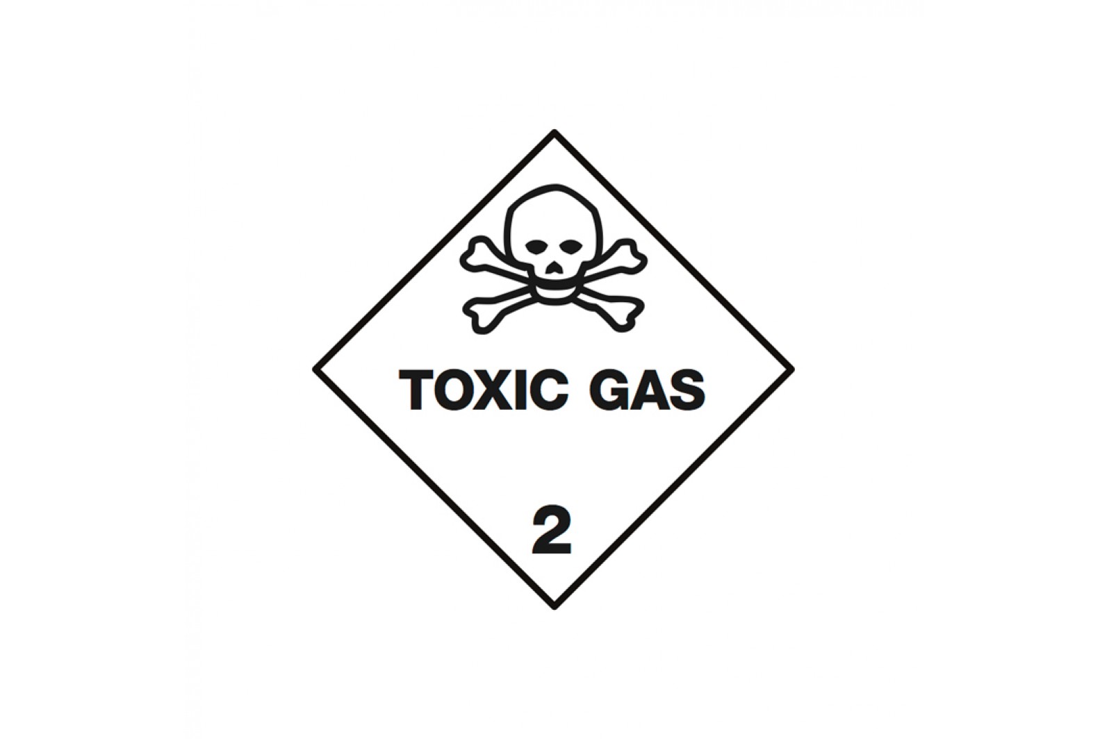 Etiquetas Clase 2 división 2.3 de mercancías peligrosas