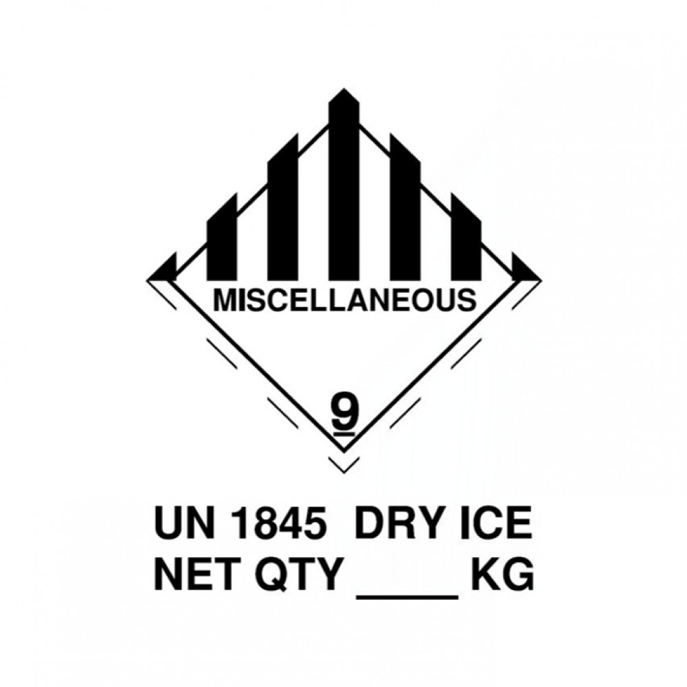 Etiqueta hielo seco comprar | DGM