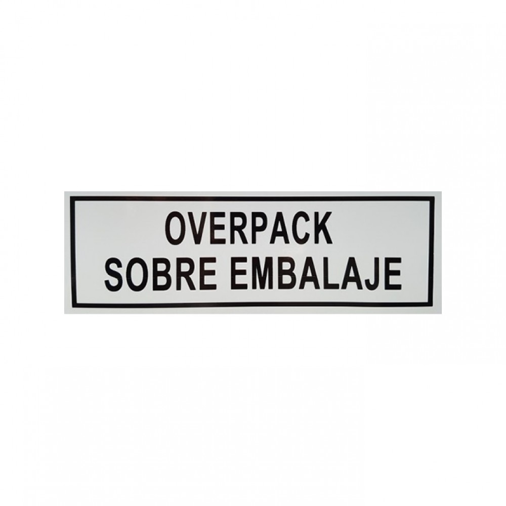 Etiqueta de Sobreembalaje - Overpack