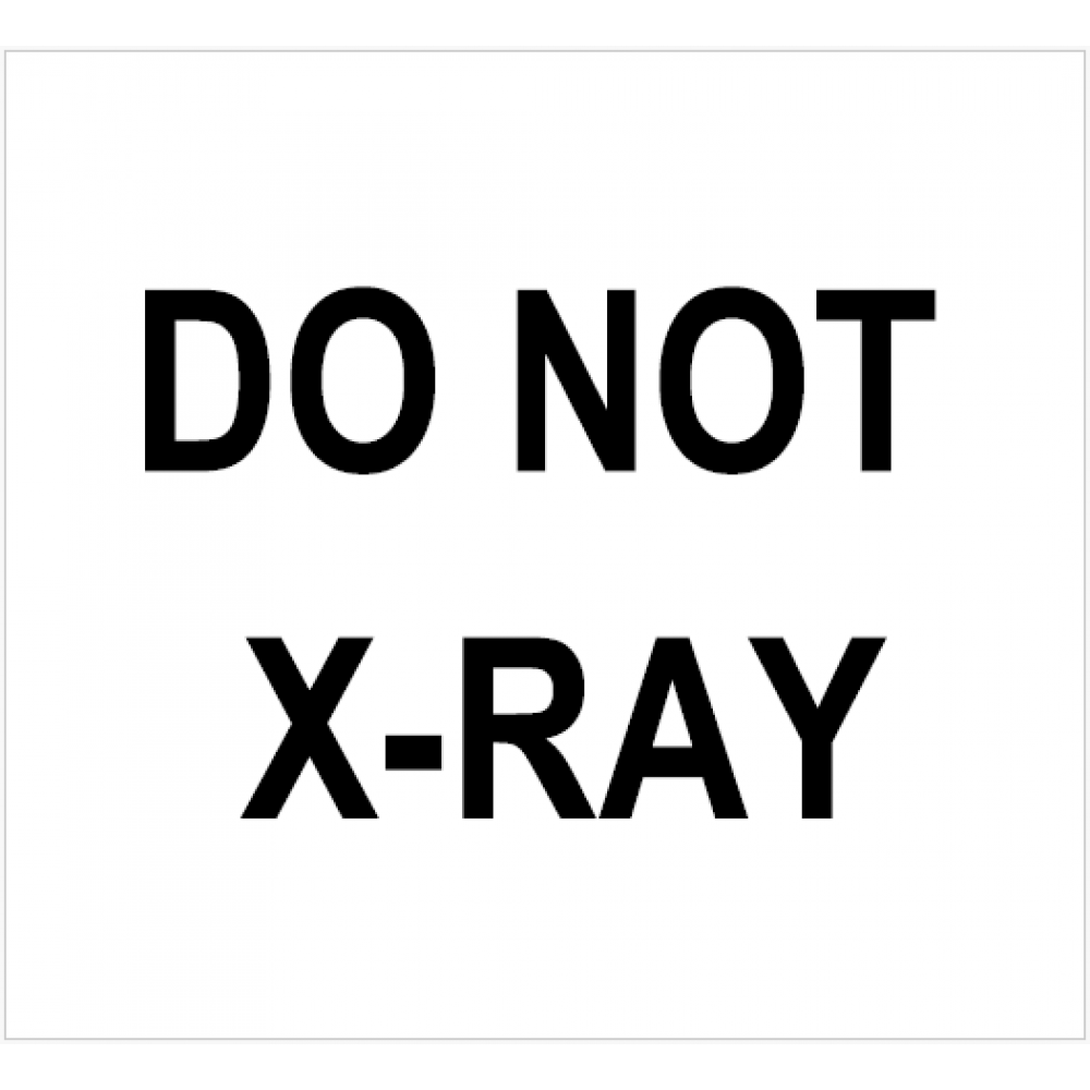 Etiqueta DO NOT X-RAY