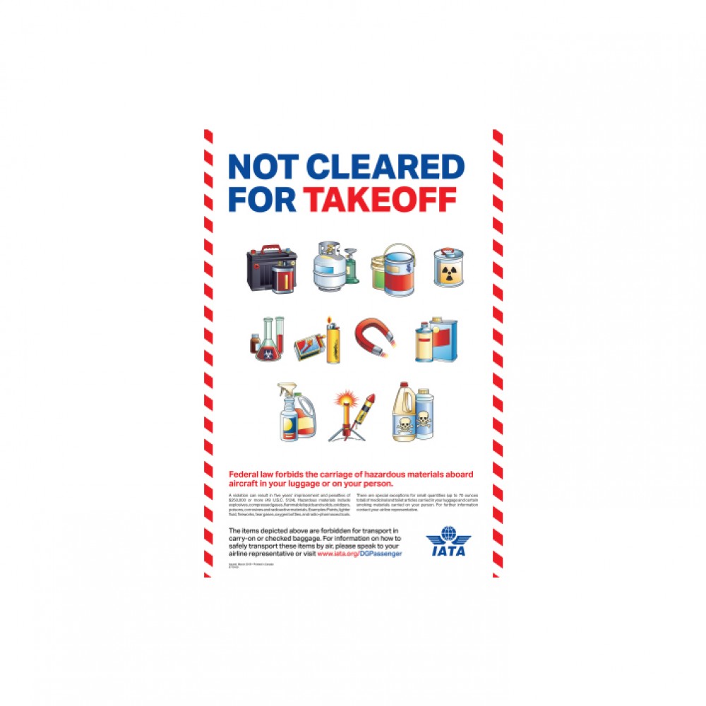 Dangerous Goods Passenger Awareness Poster (International Version ...