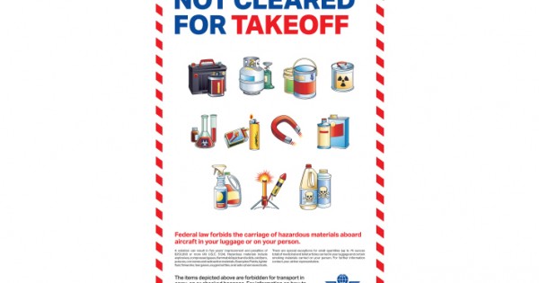 Dangerous Goods Passenger Awareness Poster (International Version ...